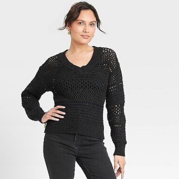 Universal Thread | Sweaters | Universal Thread Open Work Knit Sweater ...